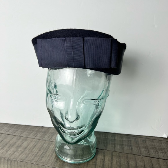 Accessories | Vintage 196s Pill Box Hat Navy | Poshmark